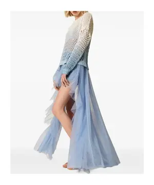TWINSET Asymmetrical Tulle Skirt