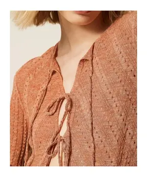 TWINSET Tie-front Knitted Cardigan
