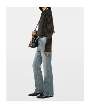 Zadig&Voltaire Striped Button-detailed Sweater - Darkchocolate