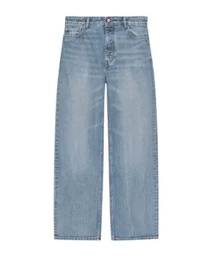 GANNI Logo-patch Jeans