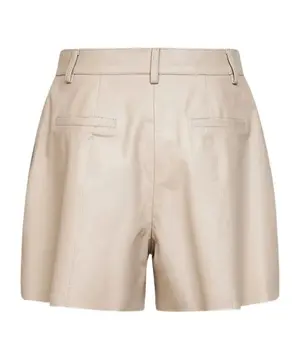 P.a.r.o.s.h Pleated Leather Shorts