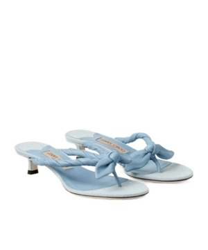 JIMMY CHOO Braided Knot Mules