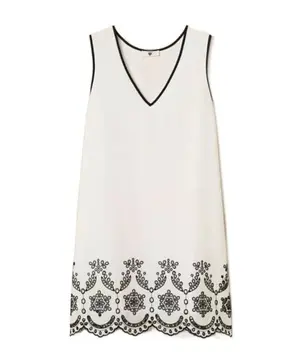 TWINSET Embroidery V-neck Nightgown