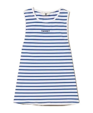TWINSET Striped Sleeveless Tank Top