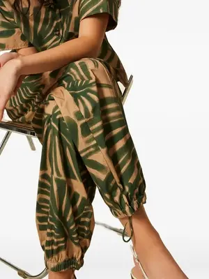 TWINSET Printed Joggers - Green