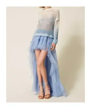 TWINSET Open-knit Gradient Top