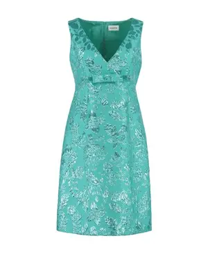 P.a.r.o.s.h Floral-embroidered Sleeveless Minidress
