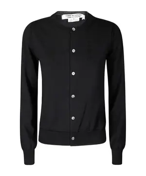 Comme Des Garçons Button-down Cardigan - Black