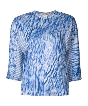 Comme Des Garçons Abstract Print Blouse - Whitered