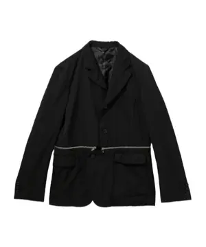Comme Des Garçons Zipper Detail Suit Jacket