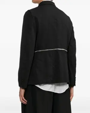 Comme Des Garçons Zipper Detail Suit Jacket