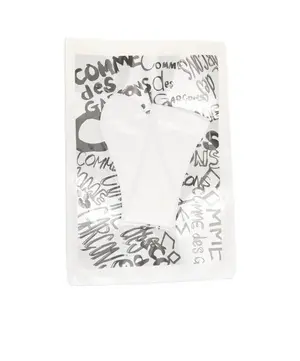 Comme Des Garçons Plaid Ribbed Tights - White
