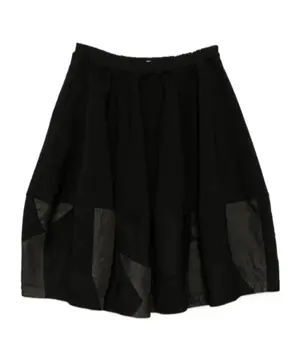 Comme Des Garçons Patchwork Skirt - Black