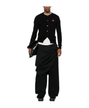 Play Comme Des Garcon Heart-logo Cardigan