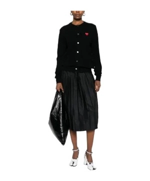 Play Comme Des Garcon Heart-logo Cardigan