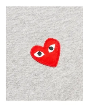 Play Comme Des Garcon Heart Logo-patch Track Jacket - White