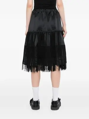 Comme Des Garçons Tassel-detail Layered Midi Skirt