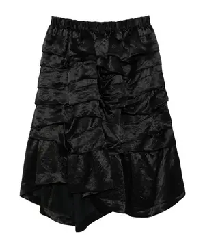 Comme Des Garçons Acetate Ruffled Skirt - Black