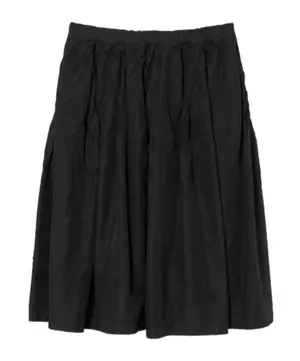Comme Des Garçons Pleated Midi Skirt - Black
