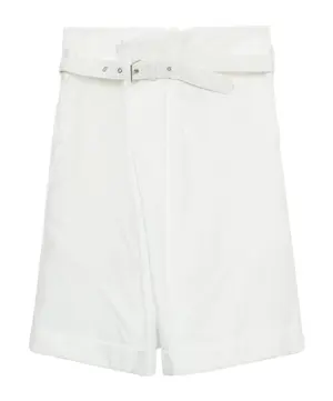 Comme Des Garçons Belt Loop Shorts - White