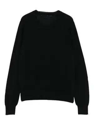 Comme Des Garçons Ruffled Fine Knit Sweater