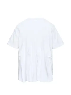 Comme Des Garçons Short-sleeved Pleated Top