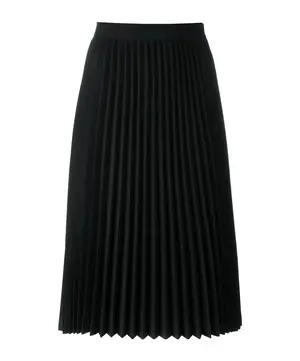 Comme Des Garçons Pleated Midi Skirt - Navy
