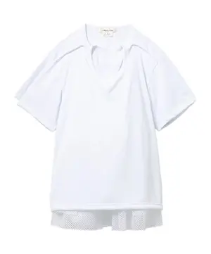 Comme Des Garçons Layered T-shirts - White