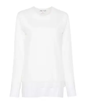 Comme Des Garçons Layered Top - White
