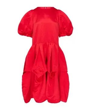 Comme Des Garçons Puff Sleeve Layered Dress