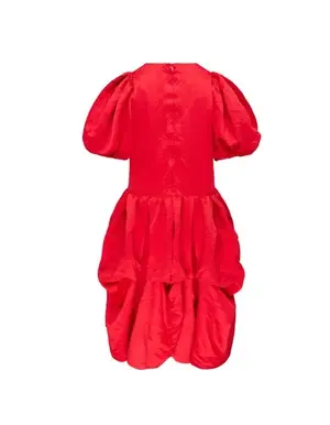 Comme Des Garçons Puff Sleeve Layered Dress