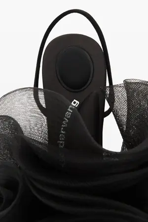 Alexander Wang Ruched Tulle Mules