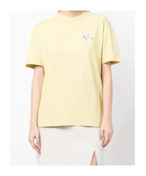 Off-White Floral Logo-print Short-sleeve T-shirt