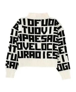 MSGM Long Sleeve Printed Sweater