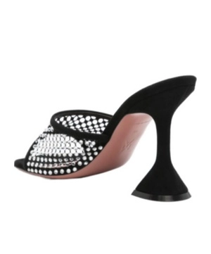 Amina Muaddi Crystal Embellished High-heeled Sandals