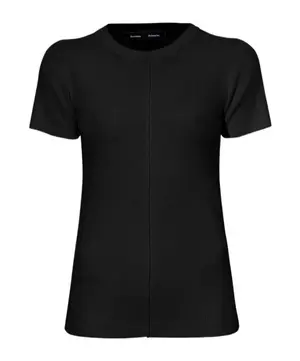 Proenza Schouler Ribbed Crew Neck T-shirt - Black