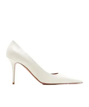 Amina Muaddi Pointed-toe High Heels - White
