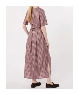 Max Mara Printed Silk Twill Dress