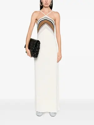 Proenza Schouler Naomi Knit Halter Maxi Dress