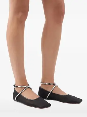 Amina Muaddi Ane Mesh Ballerina