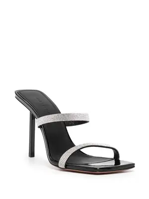 Amina Muaddi Crystal Decoration High-heeled Mule