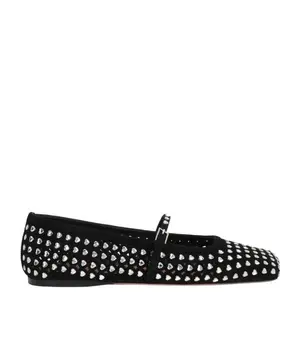 Amina Muaddi Anne Embellished Ballet Flats