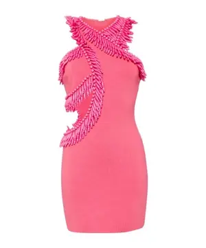 Cult Gaia Beaded Cutout Dress