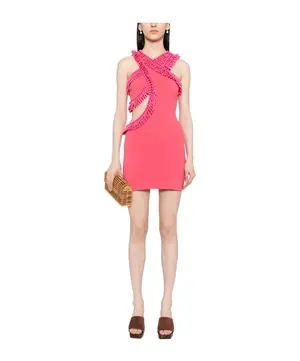Cult Gaia Beaded Cutout Dress