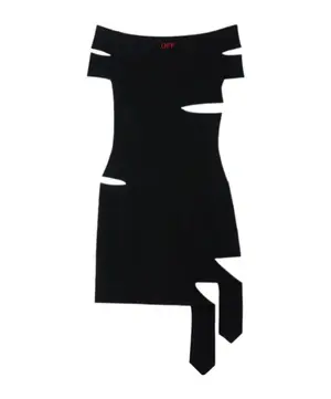 Off-White Cut-out Detail Mini Dress