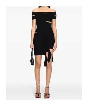 Off-White Cut-out Detail Mini Dress
