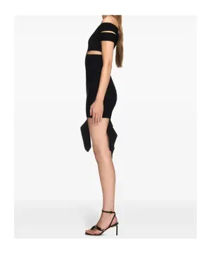 Off-White Cut-out Detail Mini Dress