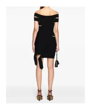 Off-White Cut-out Detail Mini Dress