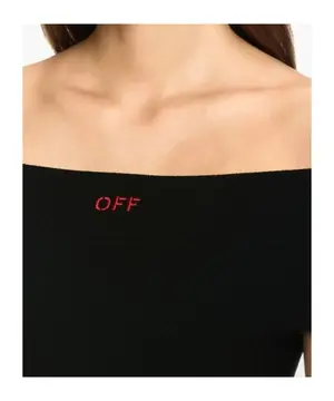 Off-White Cut-out Detail Mini Dress