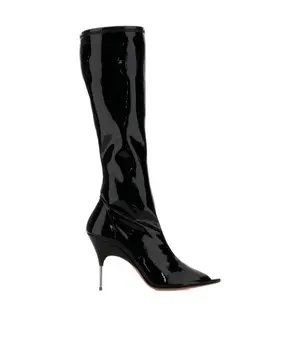 Amina Muaddi High-heel Boots - Black